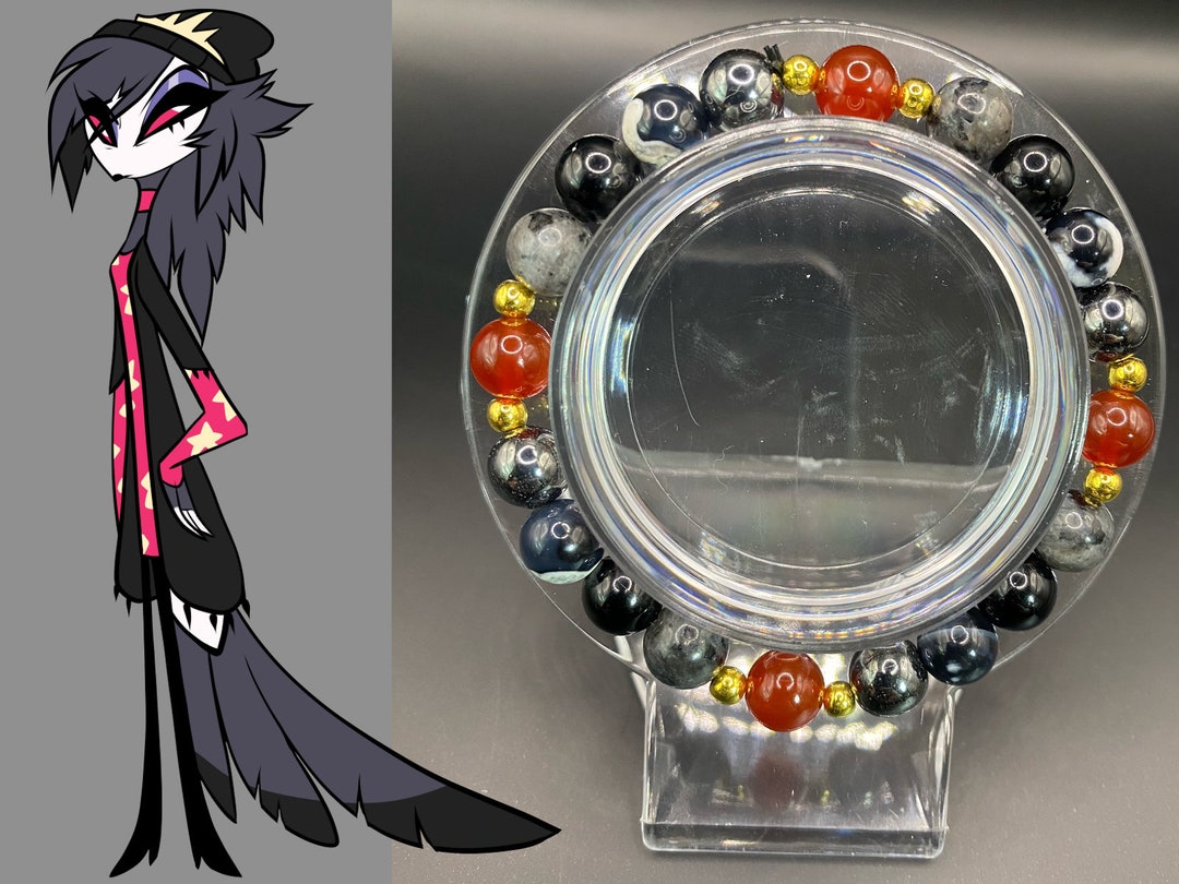 Octavia Helluva Boss Real Crystal Bead Bracelet - Etsy