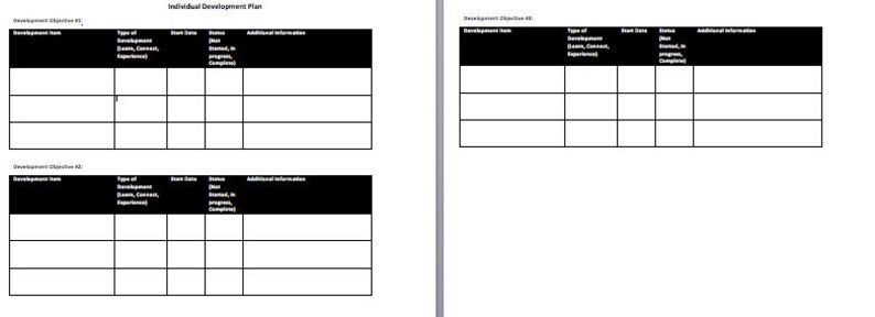 Individual Development Plan, Template, PDF, Planner - Etsy