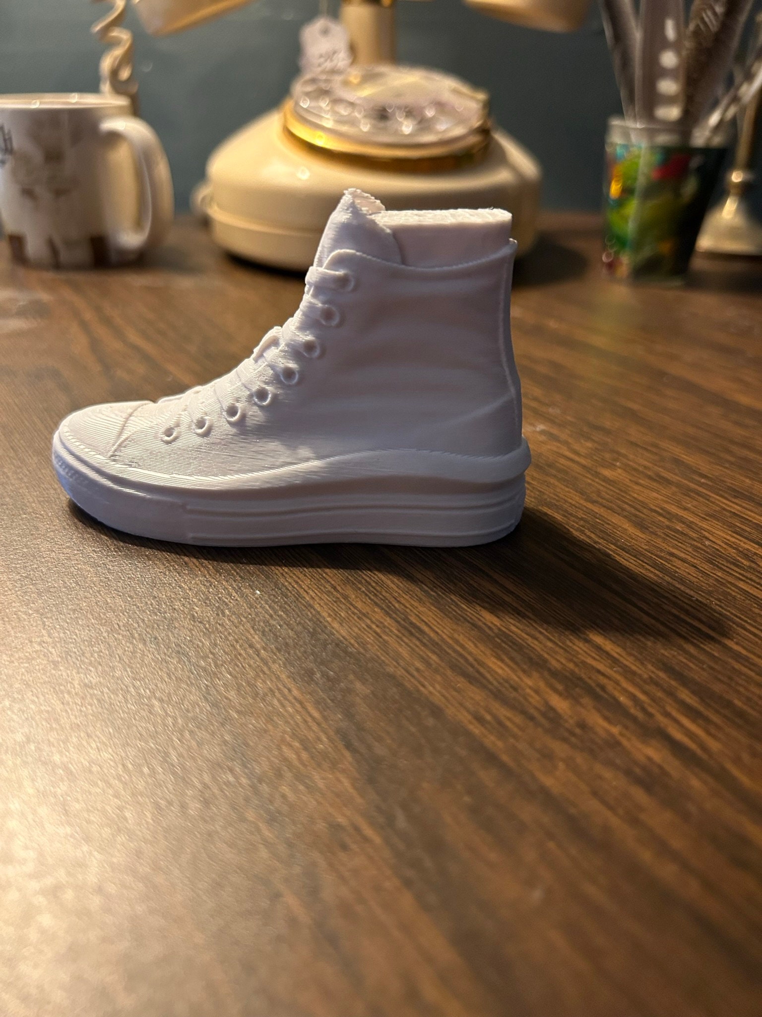 Miniature 3D Printed Converse Shoe Decoration Art Sculpture - Etsy