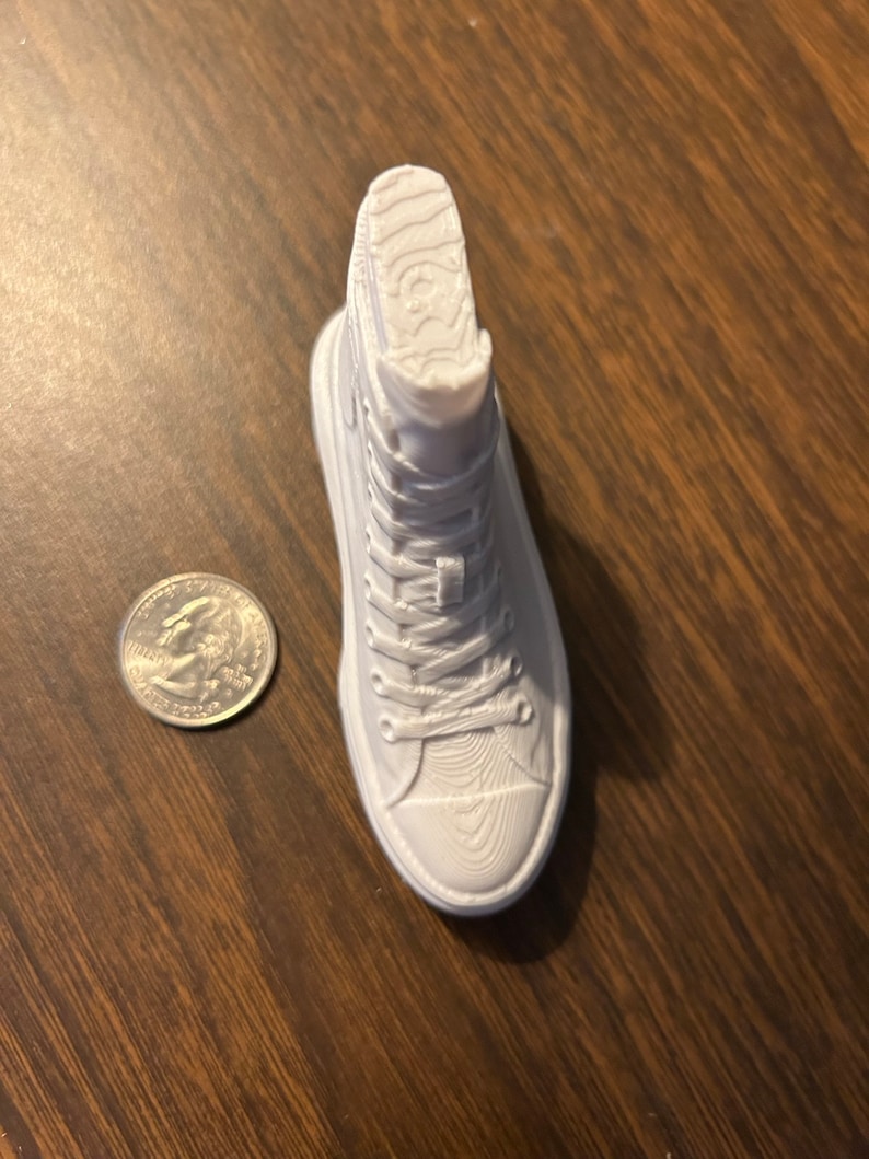 Miniature 3D Printed Converse Shoe Decoration Art Sculpture - Etsy