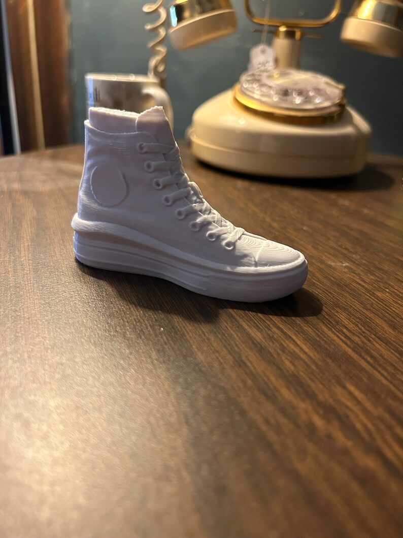 Miniature 3D Printed Converse Shoe Decoration Art Sculpture - Etsy