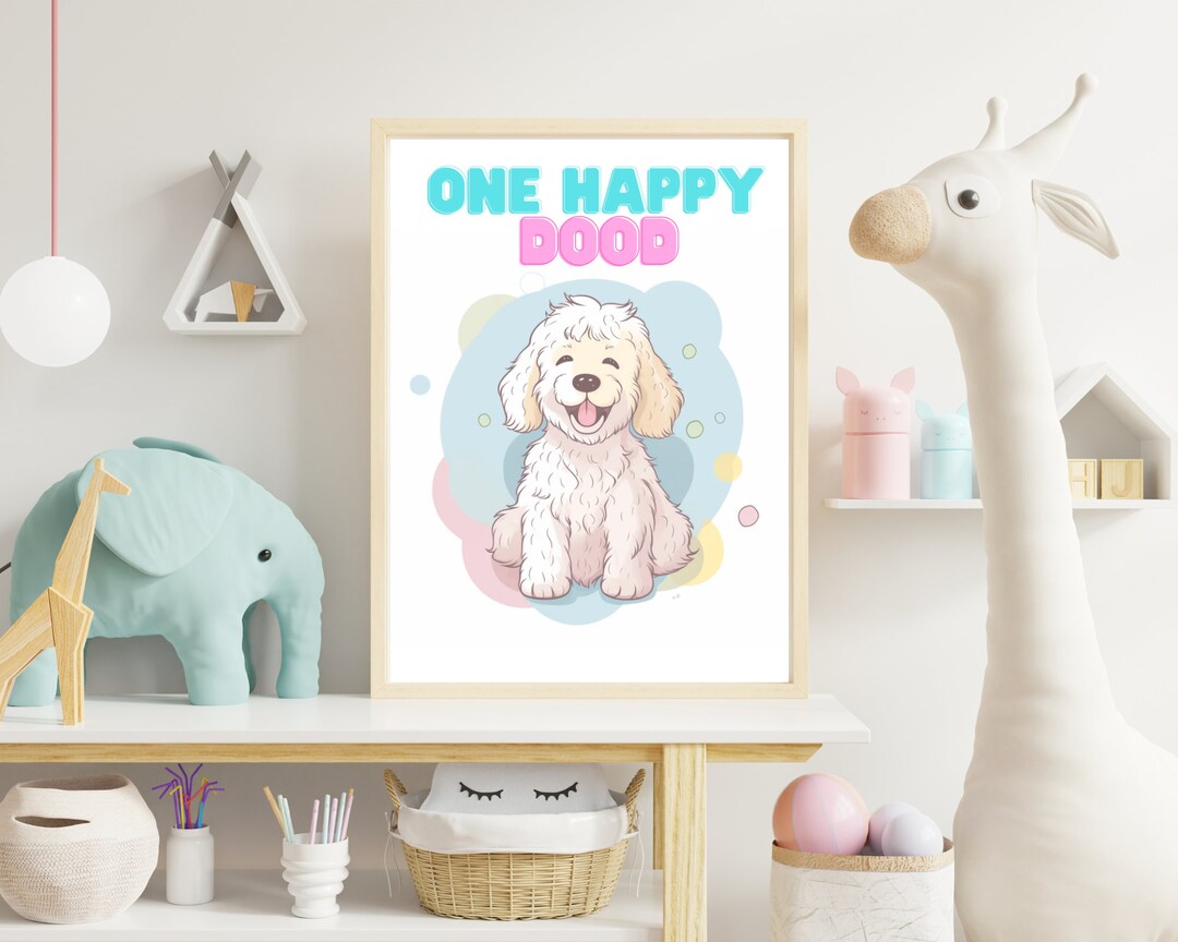 One Happy Dood Wall Art Printable Art Instant Download Dood - Etsy