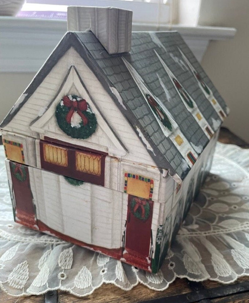 Vintage Christmas Church Gift Box by Lindy Bowman - Etsy