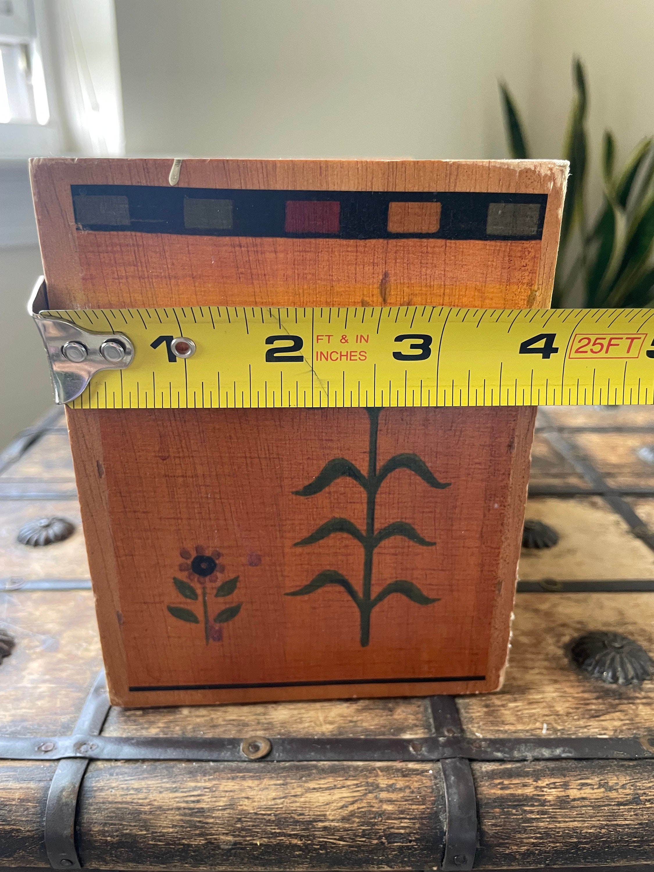 Vintage Kamenstein Wood Caddy Chickens Theme Folk Art Primitive - Etsy