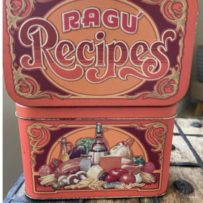 Retro Recipe Tin - Etsy