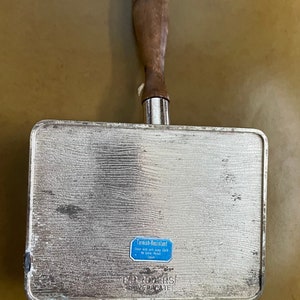 Vintage Etched Shield Silver Wood Handle Silent Butler I Ash Box - Etsy