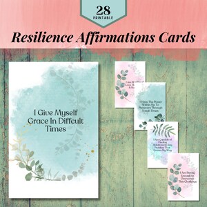Affirmation Cards for Resilience in Challenging Times I - Etsy