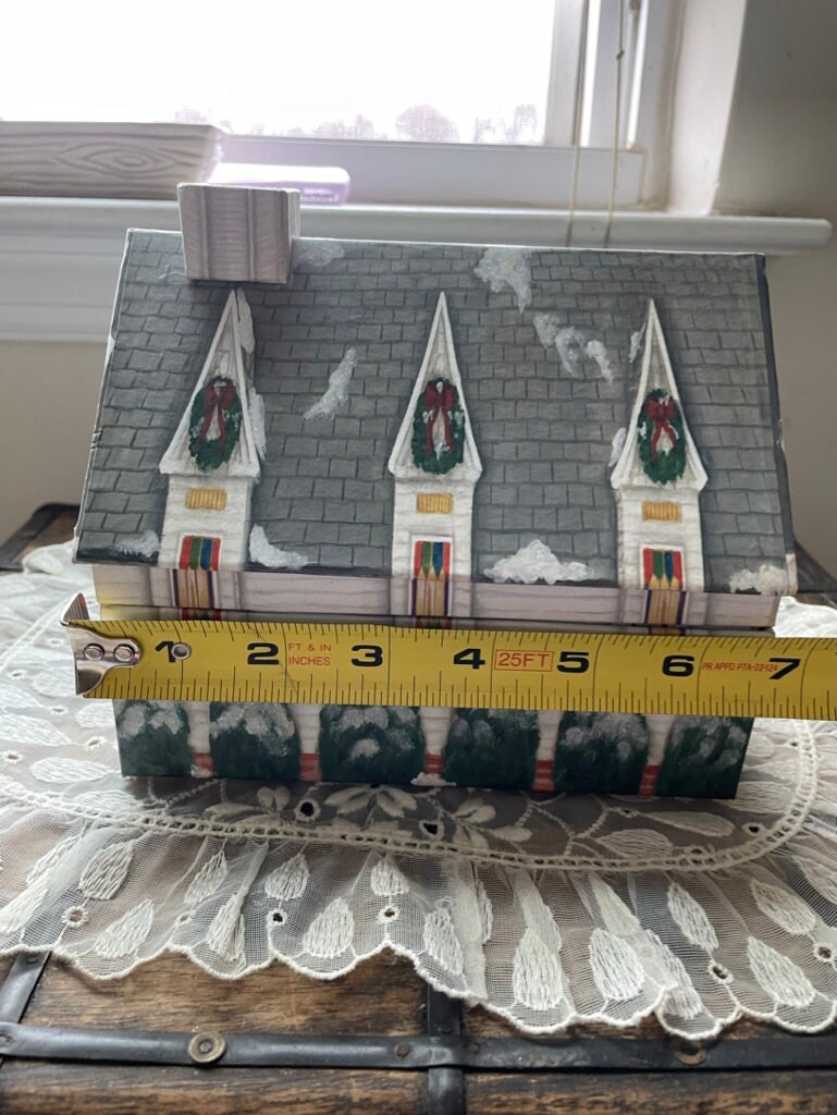 Vintage Christmas Church Gift Box by Lindy Bowman - Etsy