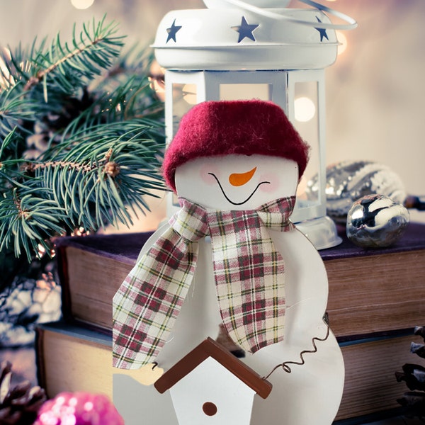 Crate Snowman - Etsy