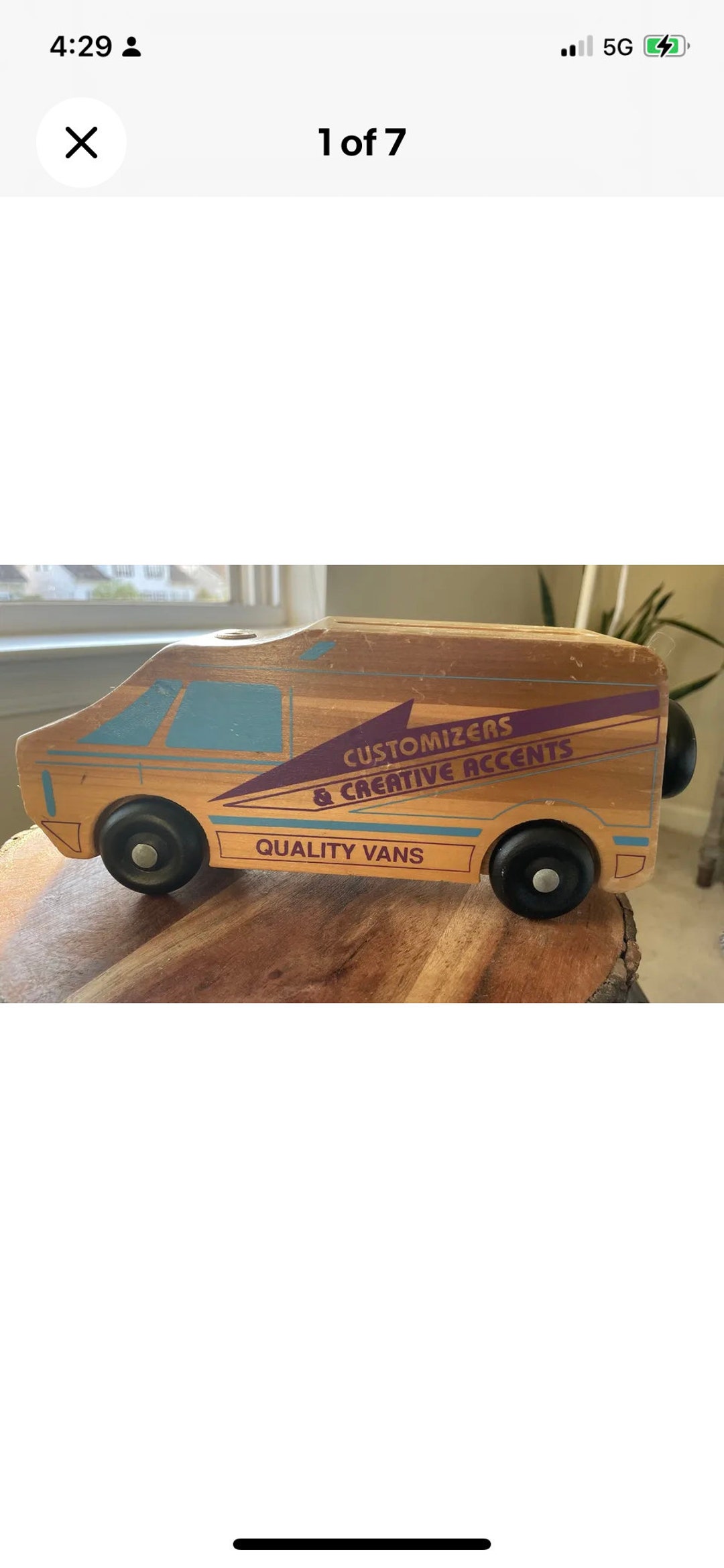 Vintage Antique Holgate Wooden Van Toy - Etsy