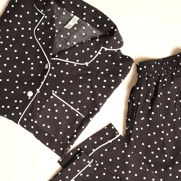 Polka Dot Pajamas - Etsy