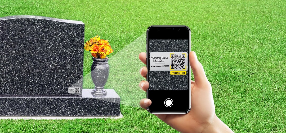 Headstone QR Tag - Etsy