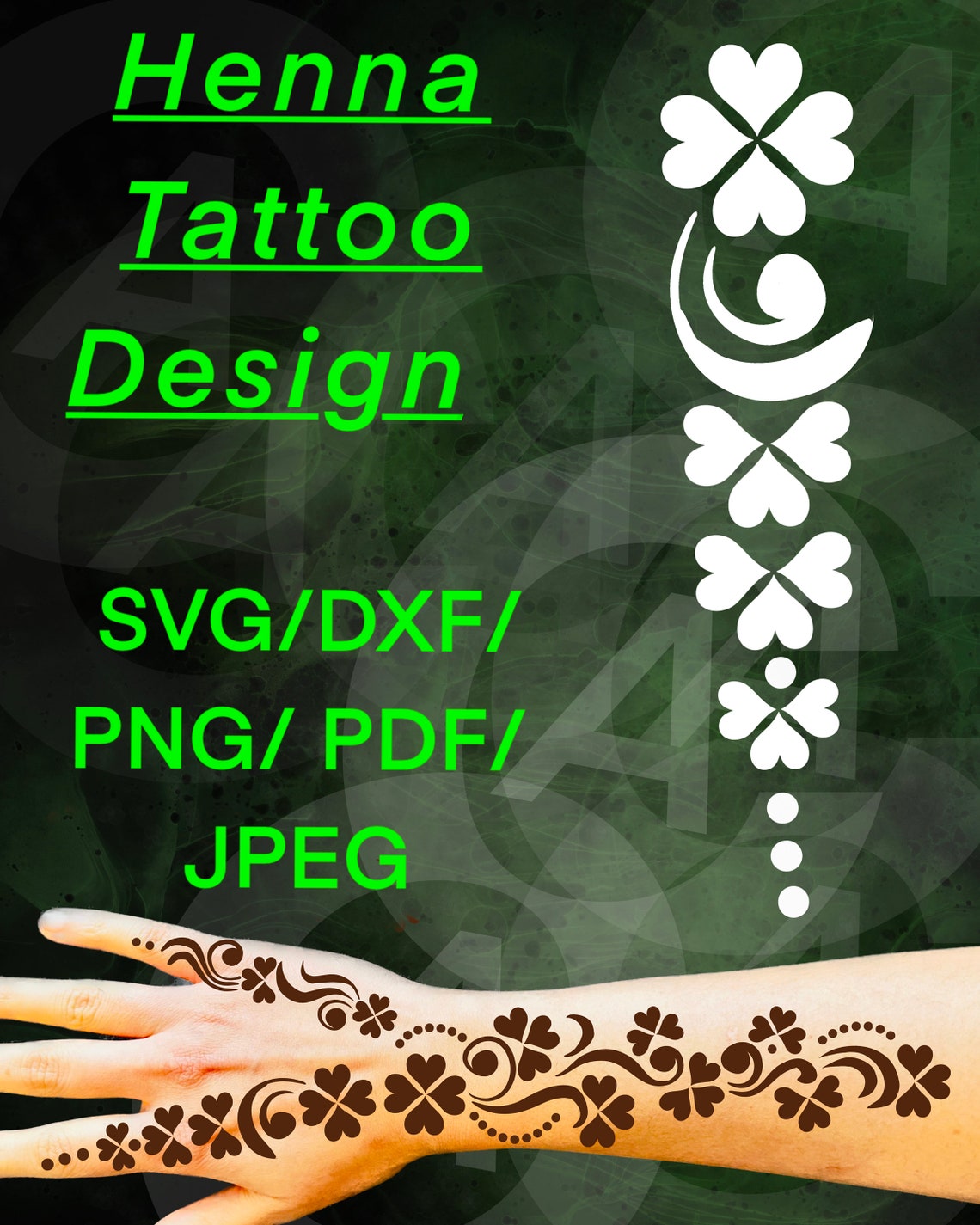 Henna Design Svg, Henna Pattern Svg, Mandala Svg, Floral Svg, Hippie ...