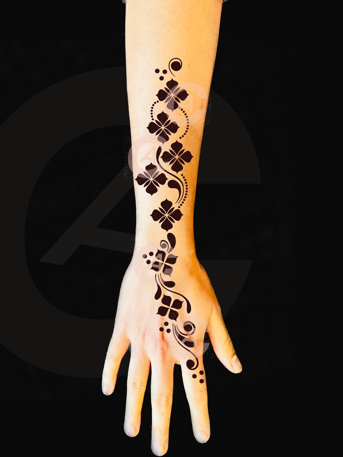 Henna Design Svg, Henna Pattern Svg, Mandala Svg, Floral Svg, Hippie ...