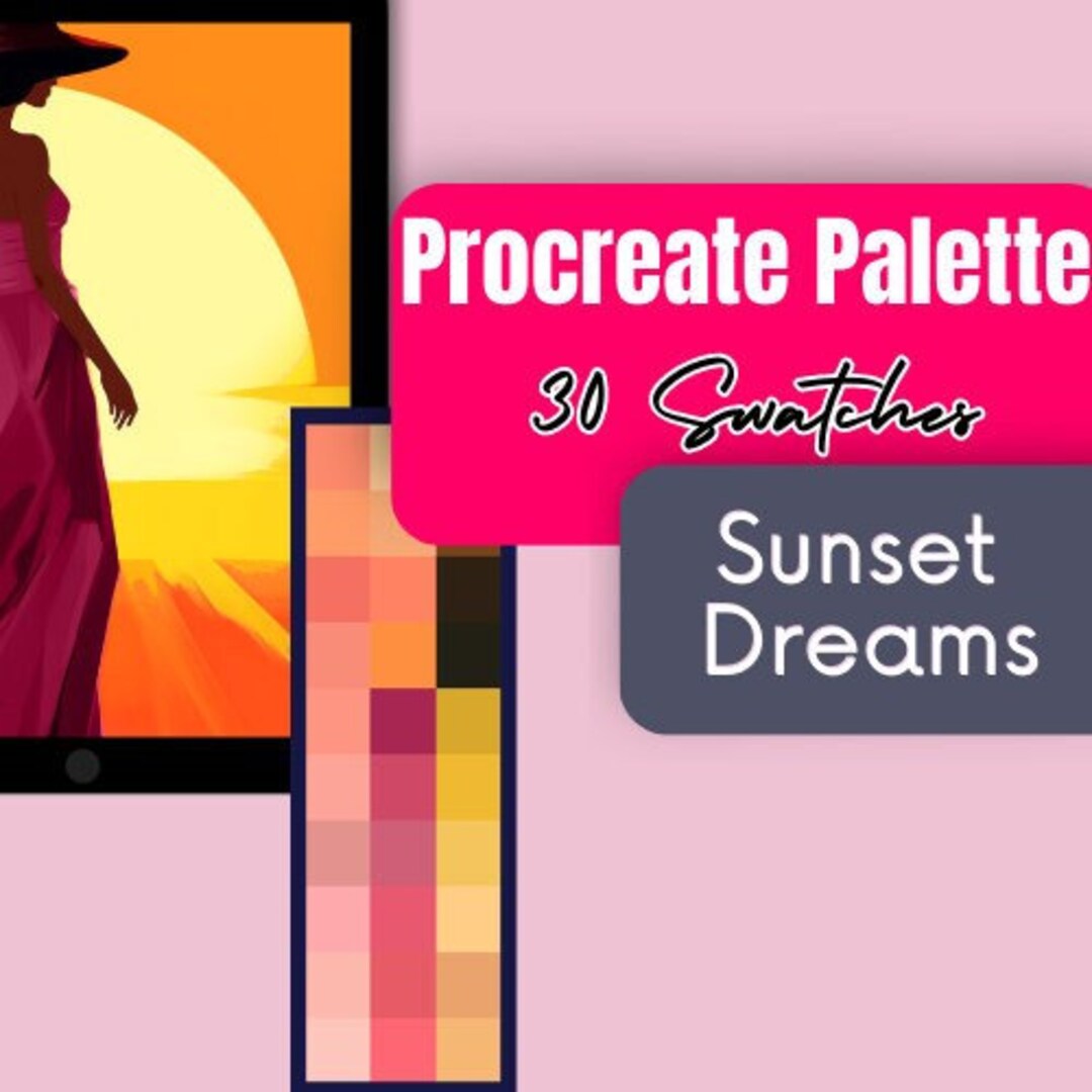 30-swatch Orange Procreate Color Palette for Digital Designs - Etsy