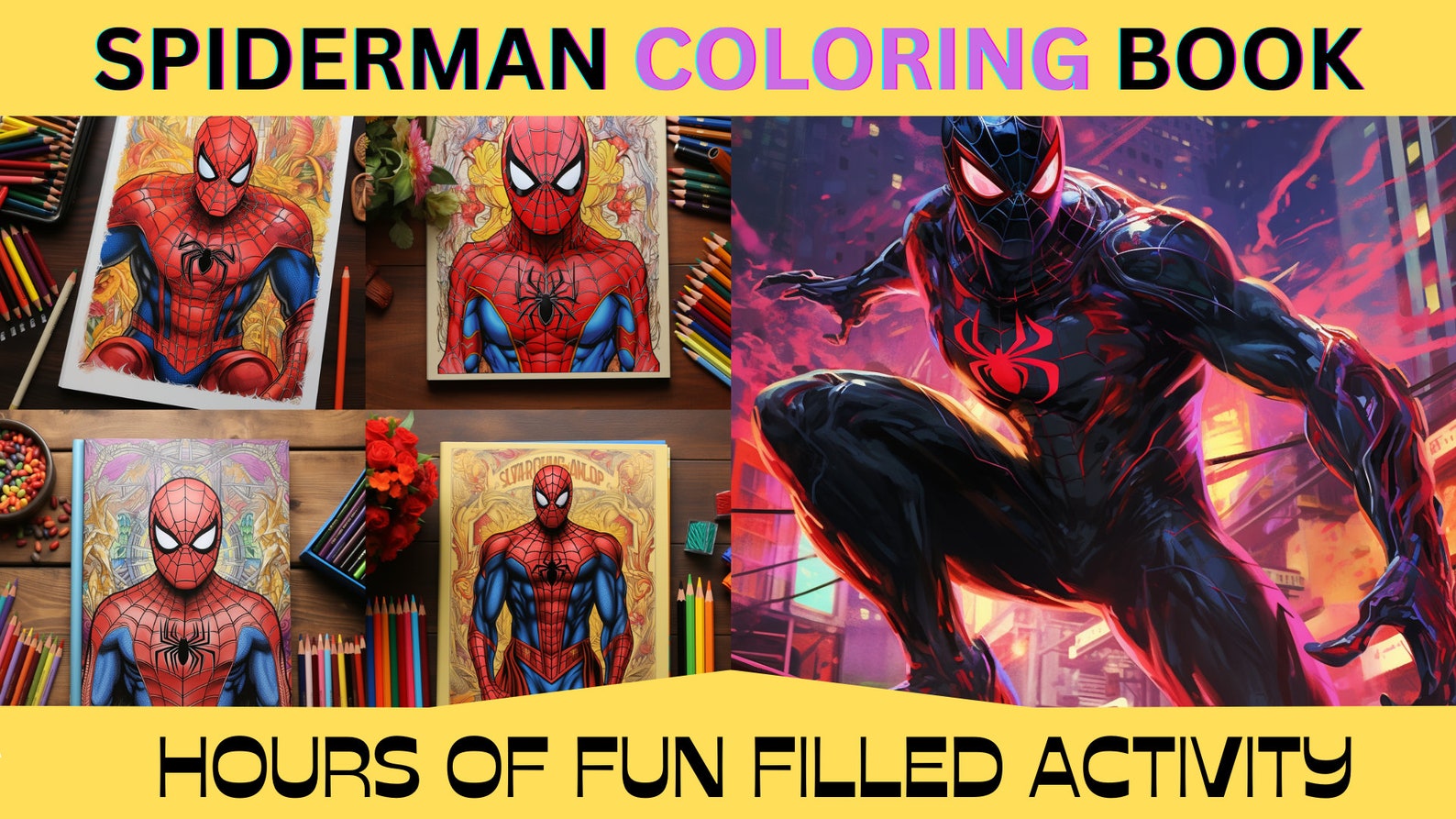 Spiderman Activity Coloring Sheet | 9 Printable Coloring Pages ...