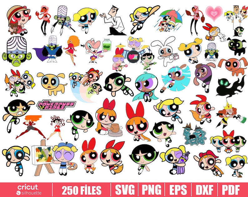 Powerpuff Girls Svg Power Puff Girl Png Svg for Cricut - Etsy