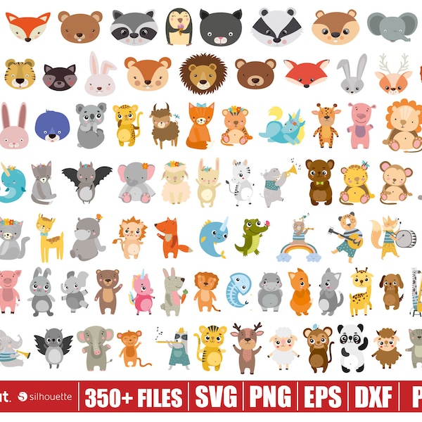 Cute Animals Svg - Etsy