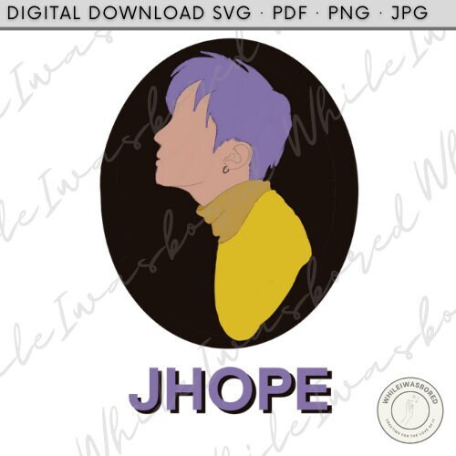 BTS J-hope Profile BTS Svg Kpop Svg, Pdf, Png, and Jpg - Etsy
