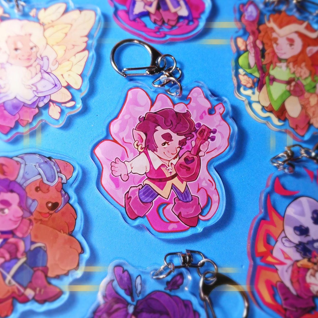 Charm Vox Machina Scanlan Dnd Dungeons and Dragons Acrylic Charms ...