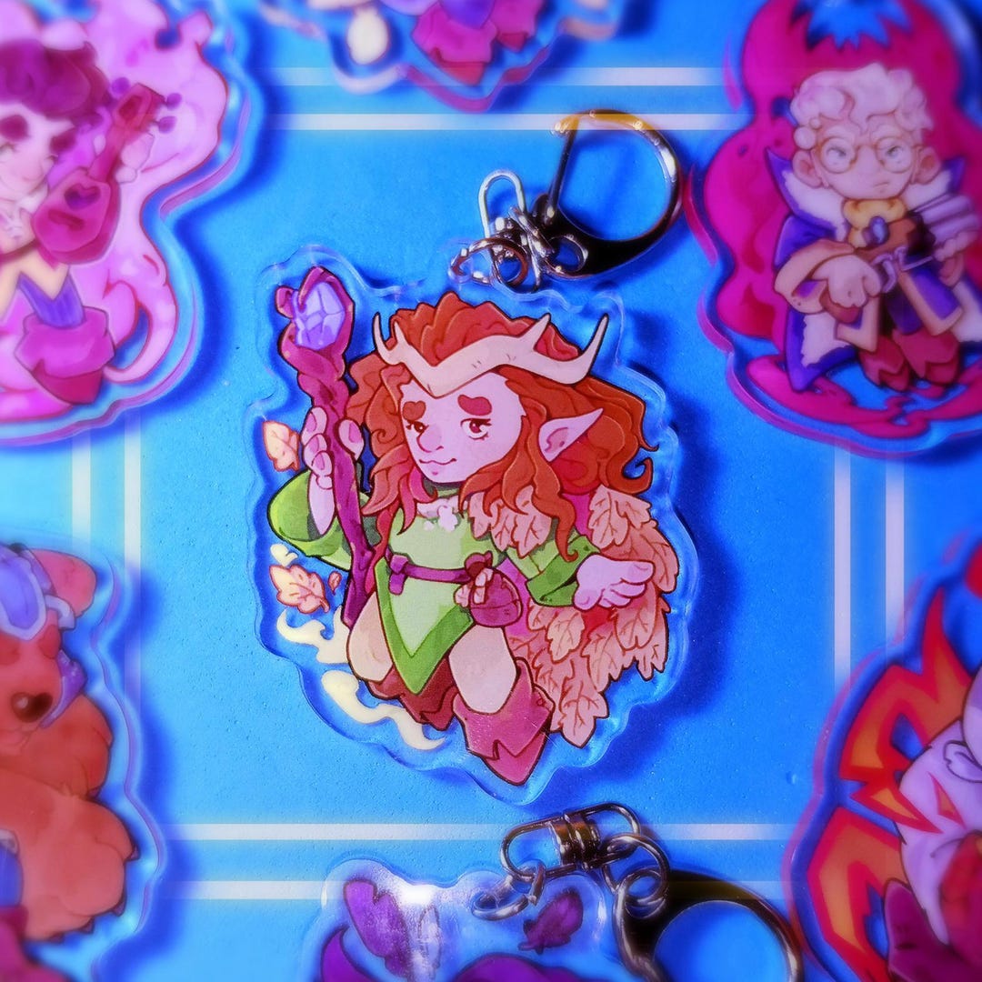 Charm Vox Machina Keyleth Dnd Dungeons and Dragons Acrylic Charms ...