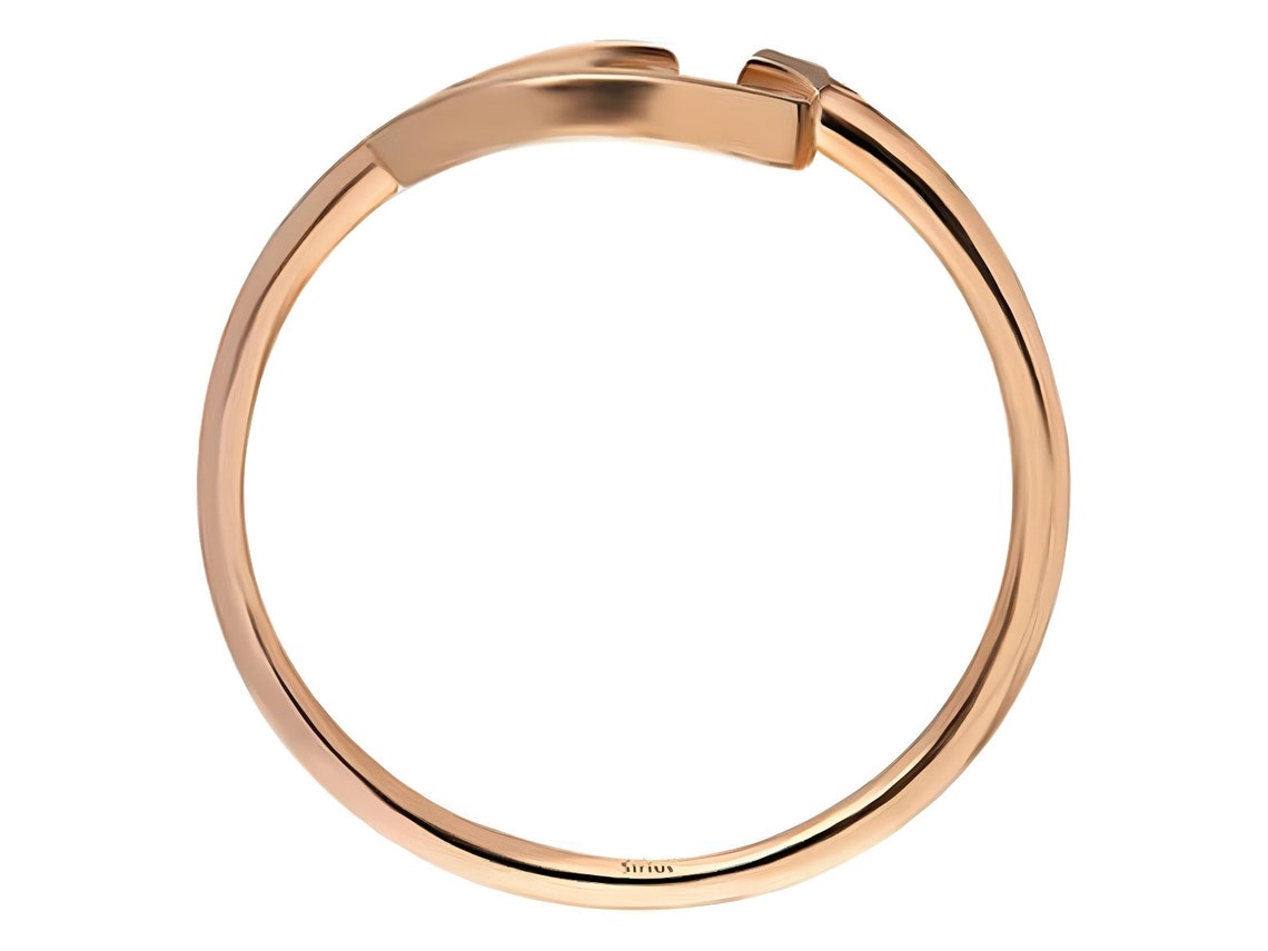 Genuine Diamond Moon and Star Ring, Dainty Celestial Gold Ring ...