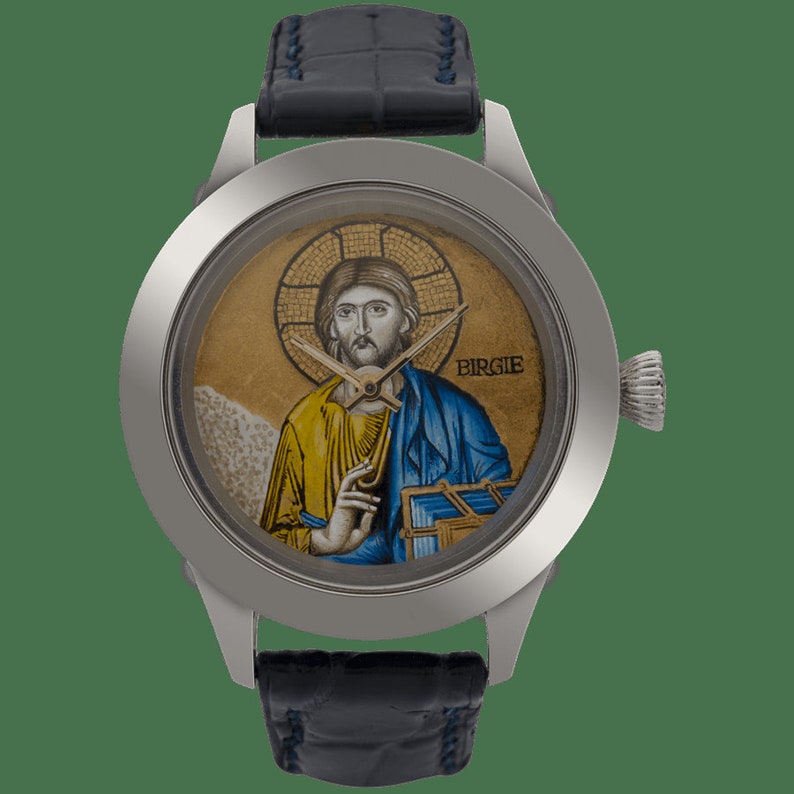Micro Mosaics Hand Painted Jesus Watch Stainless Still - Etsy
