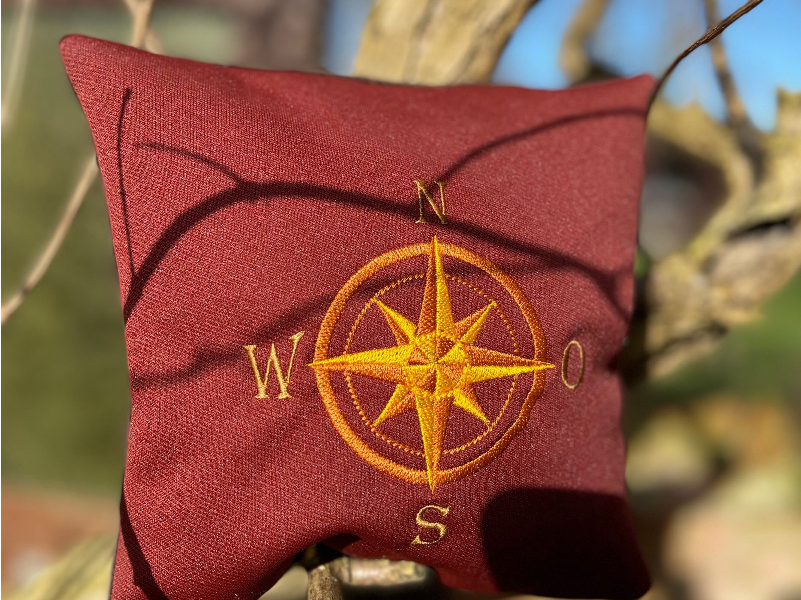 Embroidery File Compass Wind Rose, Embroidery File, 3 Sizes, Instant ...