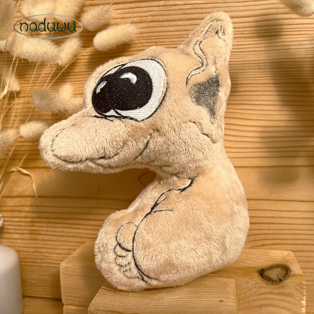 ITH Stuffie Skjou in 6,3x8,2, Embroidery File Knuffelchen, in the Hoop ...