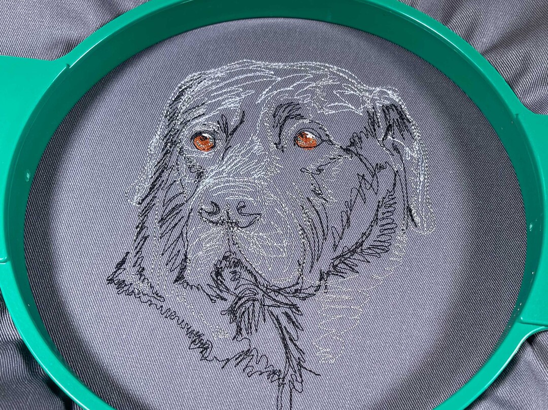 Stickdatei Hund Labrador Retriever Strichzeichnung Maschinenstickdatei Scribble - Etsy.de