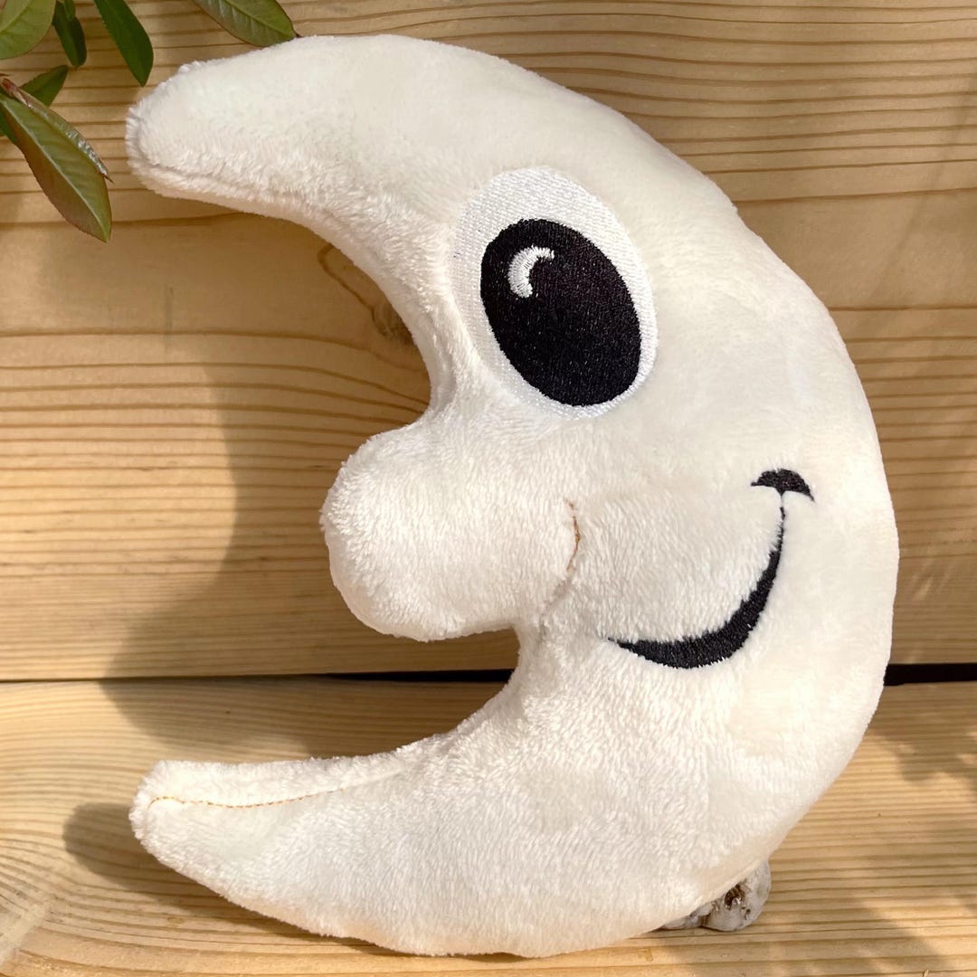 Embroidery File Moon Stuffie 8x11, ITH Soft Toy Moon, in the Hoop Moon ...