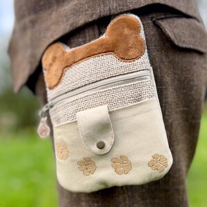 Zipper Bag 3 Sizes in the Hoop Plus Zipper Tag Embroidery File, Dog ...