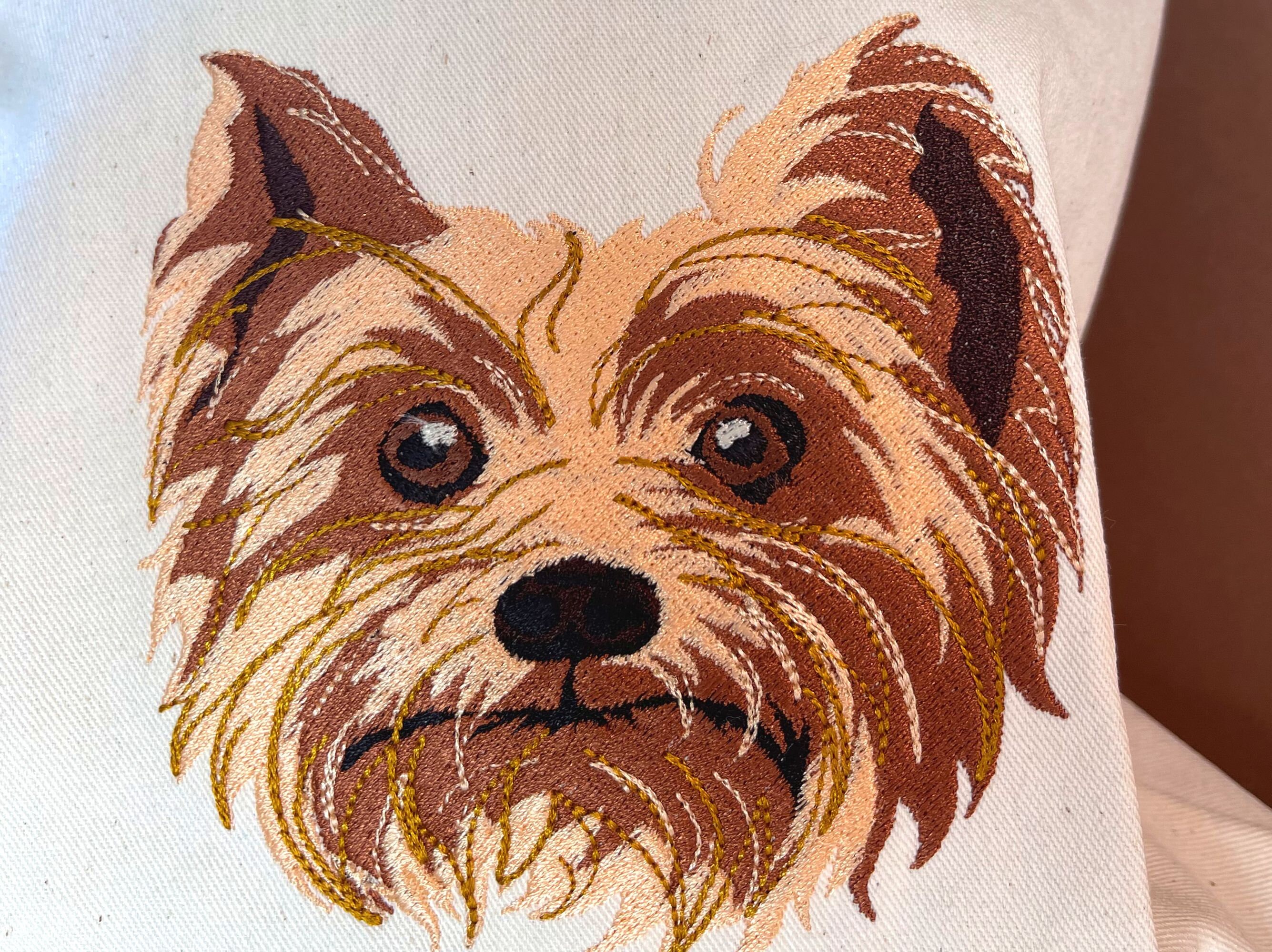 Embroidery File Yorkshire Terrier 4 Sizes Dog Machine - Etsy