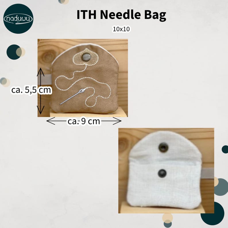 ITH Bag 4x4 Embroidery Design, ITH Case for Needle, Thread and Small ...