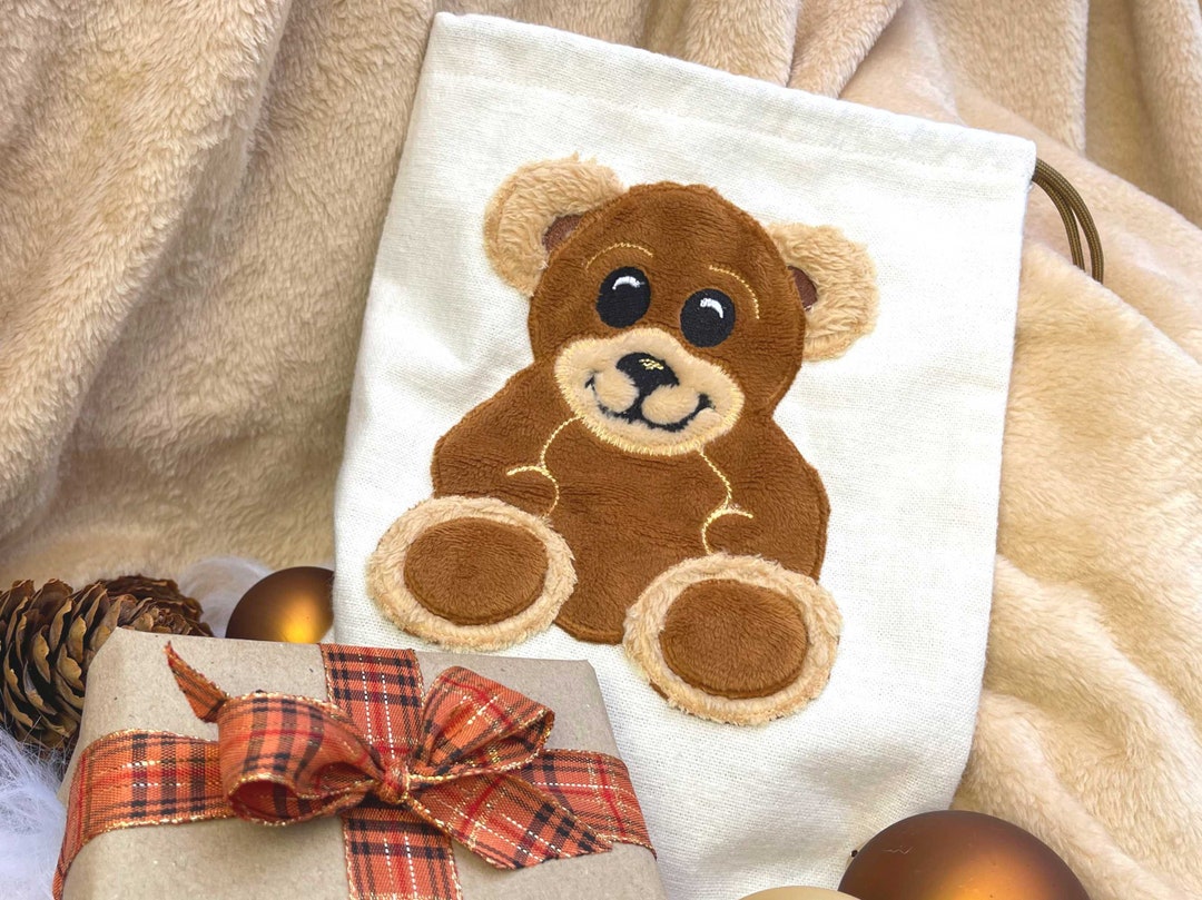 Embroidery File Teddy Plus Doodle Application Teddy Bear - Etsy