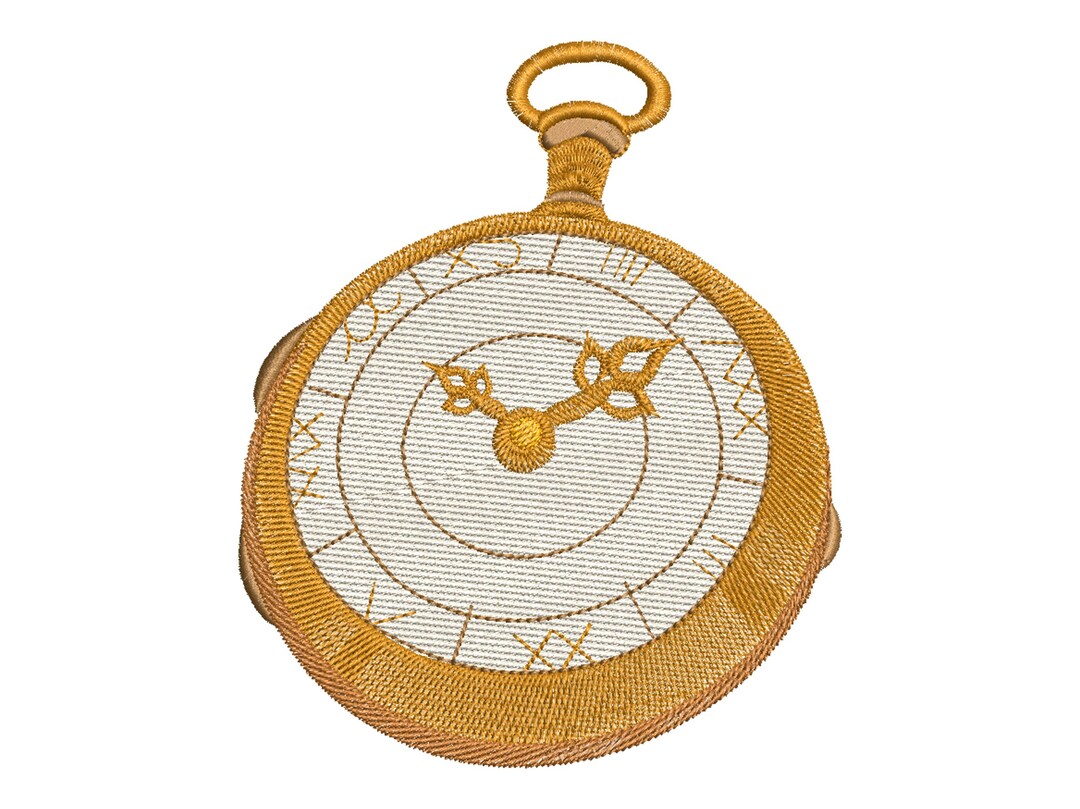 Embroidery File Pocket Watch Steampunk Embroidery Design 3 Sizes ...