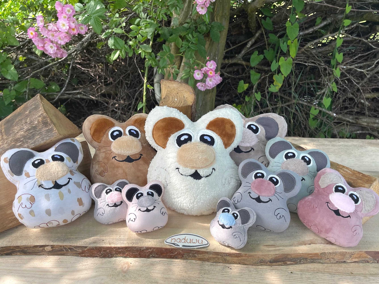 Mouse Embroidery File ITH Set, Stuffie in the Hoop in 7 Sizes, Cuddly ...