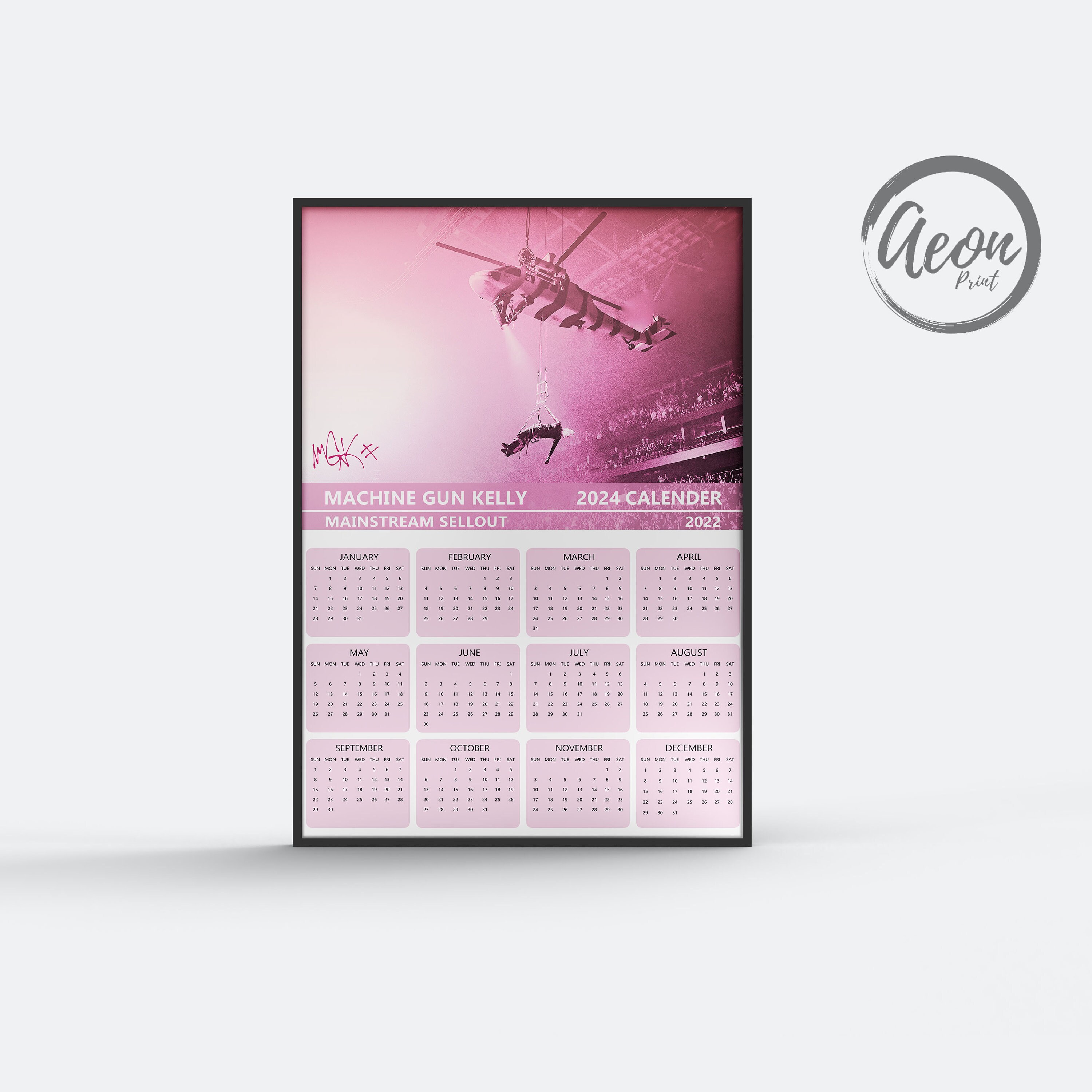 Album Poster Calendar_ Minimalist Album Calendar _ 2024 Wall Calendar ...