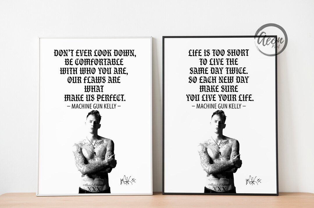 MGK Quote _ Wall Art Printing _ Custom Poster _ Wall Decor _ Printable ...