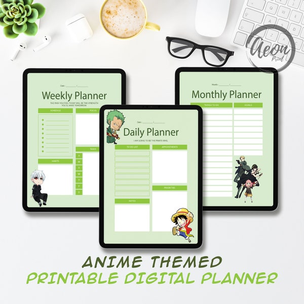 Anime Planner - Etsy