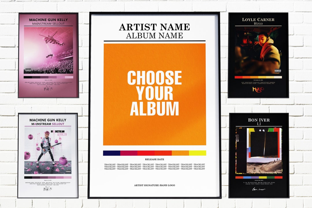 Custom Album Poster _ Album Poster _ Custom Poster _ Wall Art Printing ...