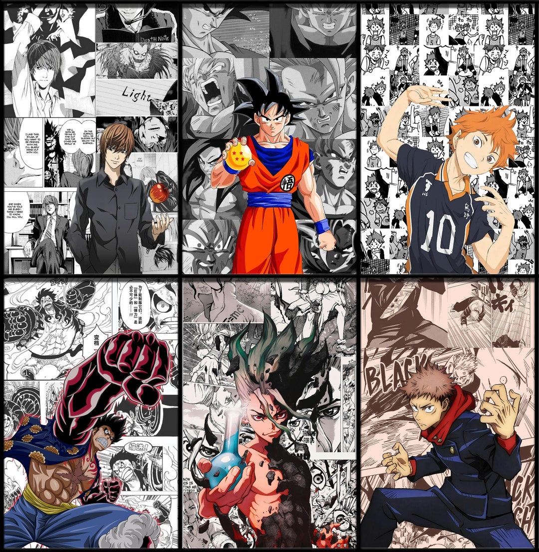 Anime Manga Character Poster _ Minimalist Anime Poster _ Minimalist ...