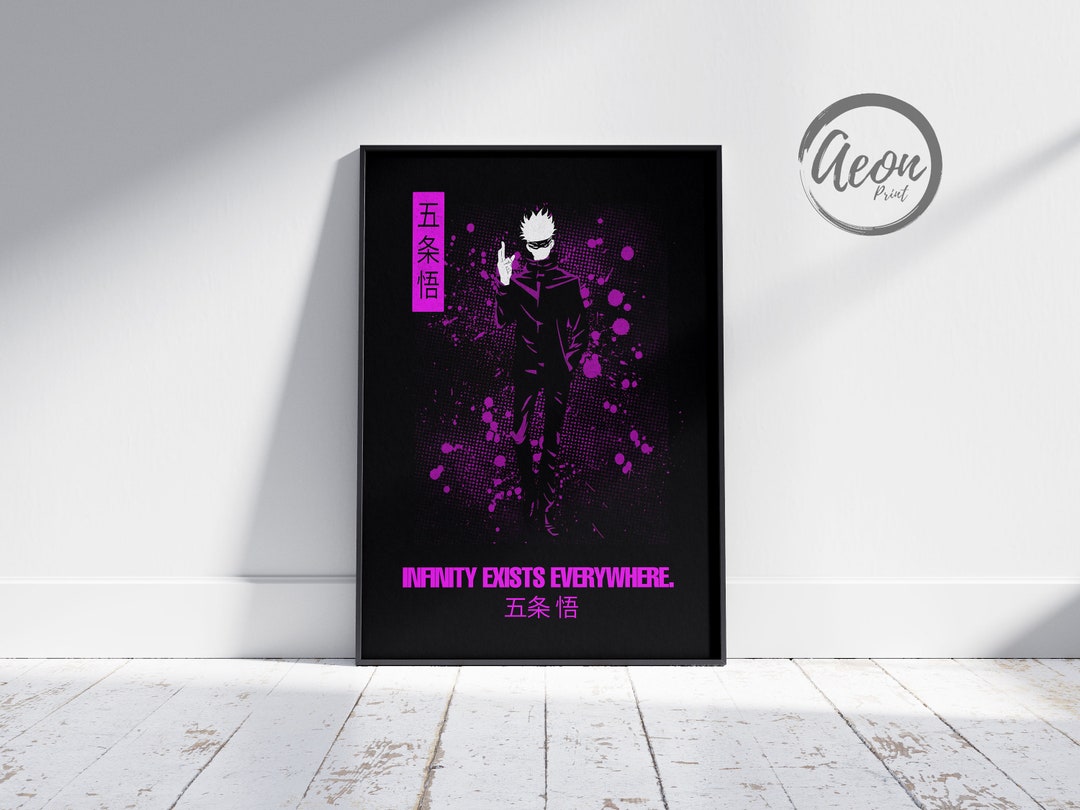 Infinity Exists Everywhere _ Anime Manga Poster _ Minimalist Anime ...