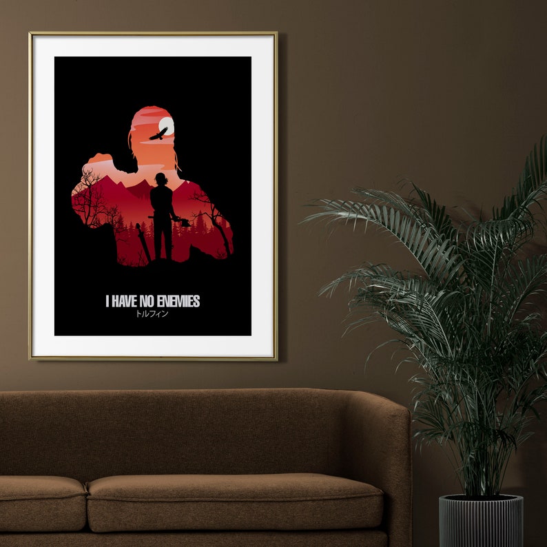 I Have No Enemies _ Anime Manga Poster _ Minimalist Anime Poster ...