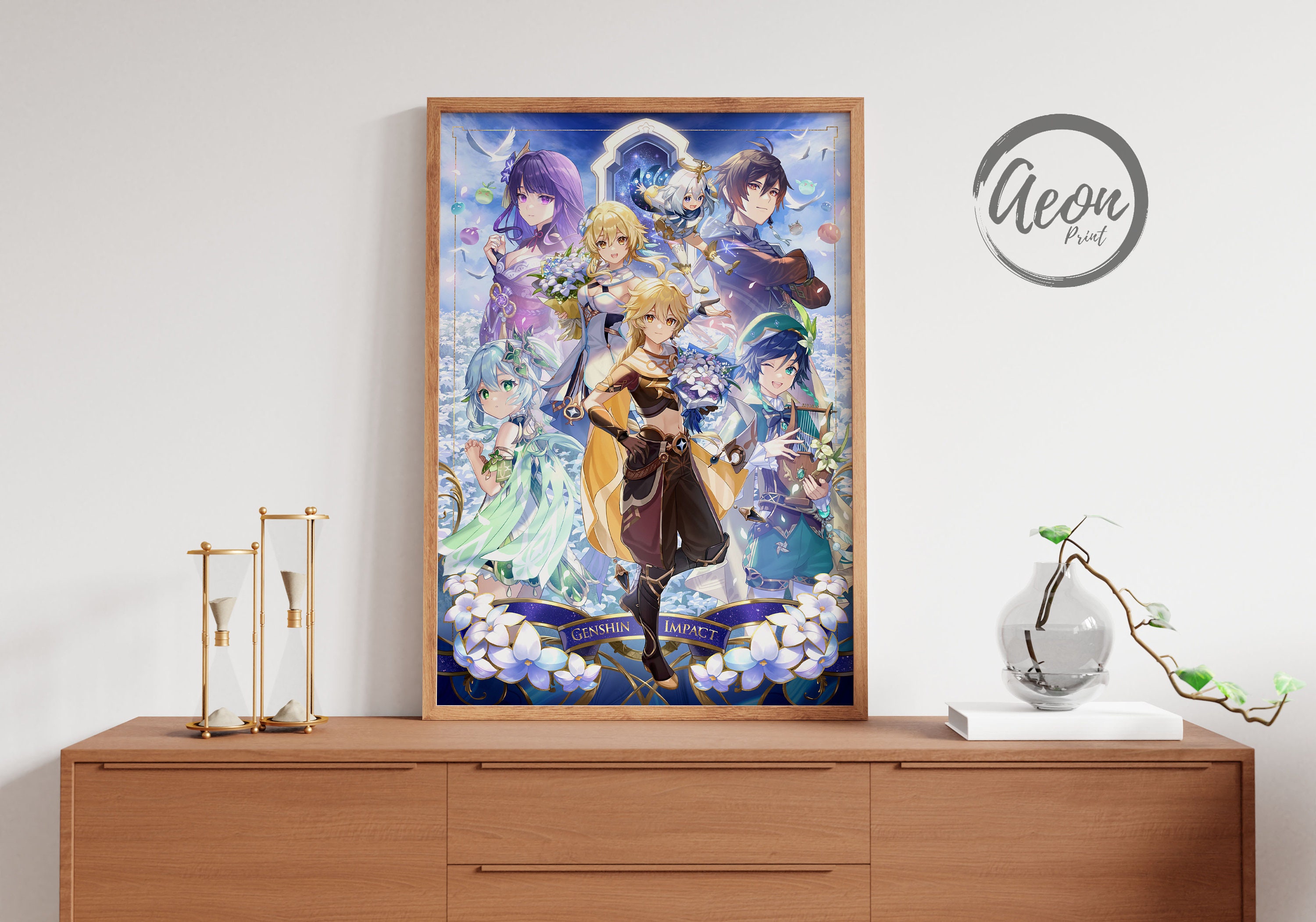 Anime Manga Video Game Poster _ Minimalist Anime Poster _ Minimalist ...