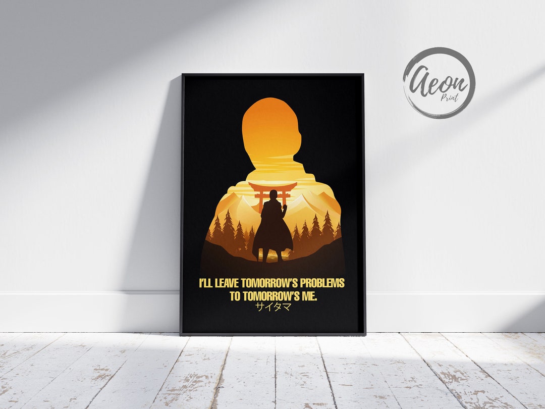 Tomorrow’s Problems _ Anime Manga Poster _ Minimalist Anime Poster ...