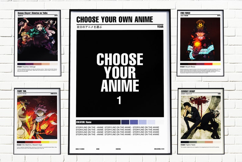 Request Your Own Anime Poster _ Anime Poster _ Wall Art Printing ...