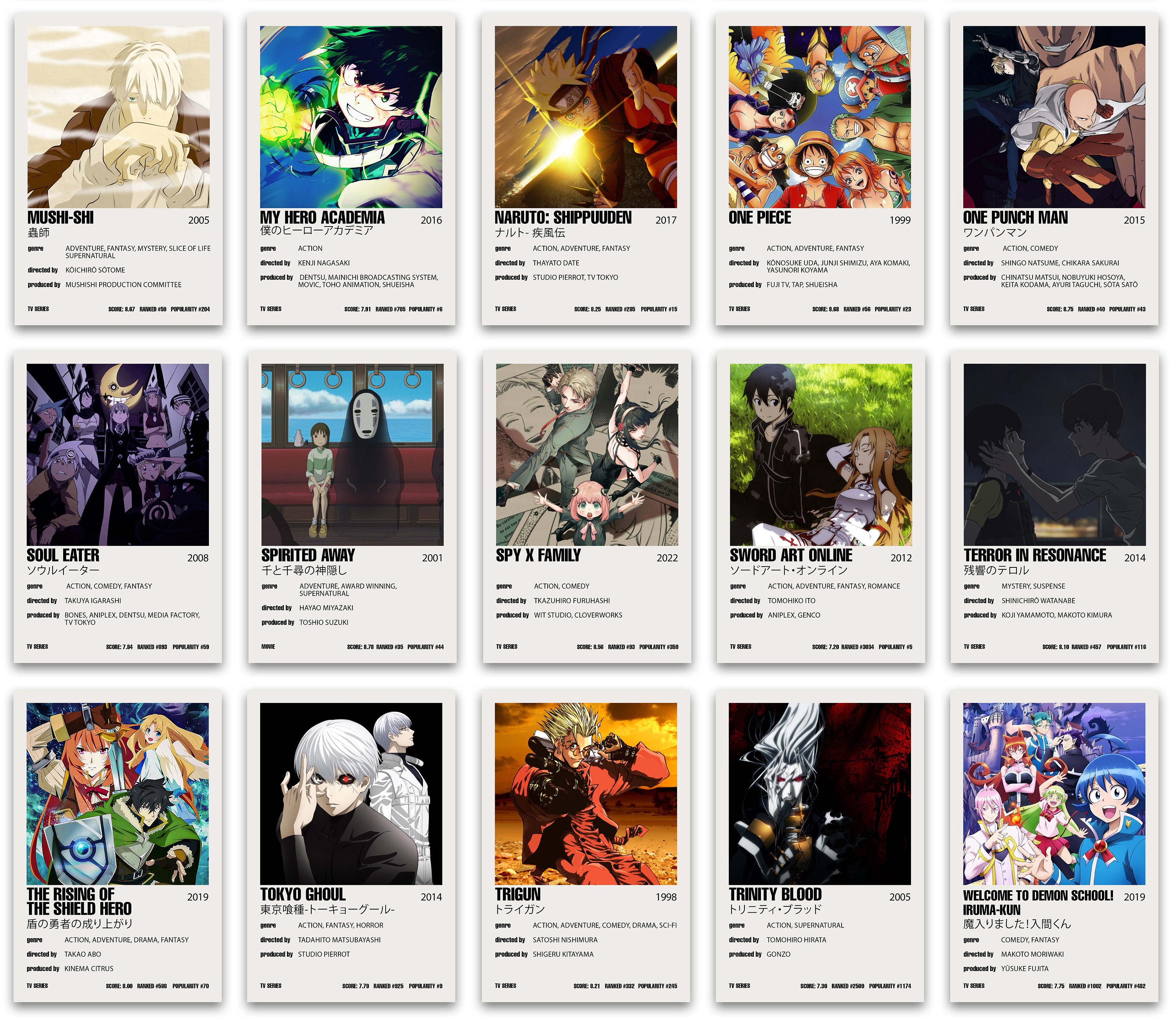 Anime Wall Collage Kit, Anime Wall Collage, Anime Show Aesthetic ...