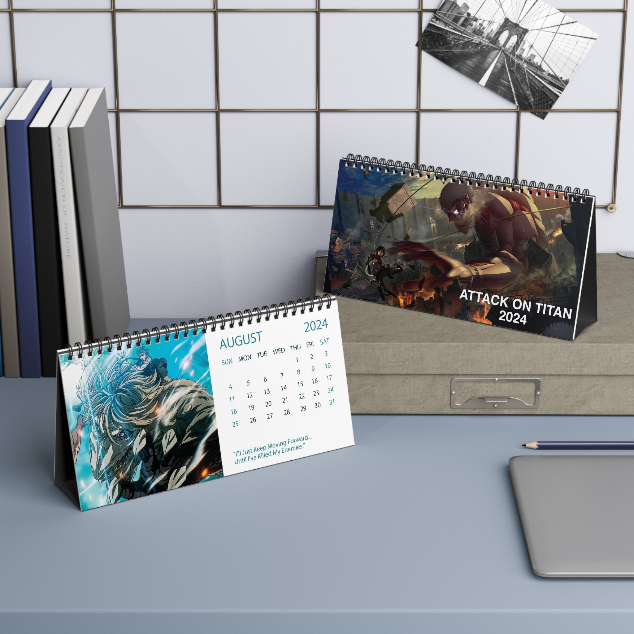 2024 Anime Manga Desk Calendar | 2024 Desk Calendar | 2024 Calendar ...