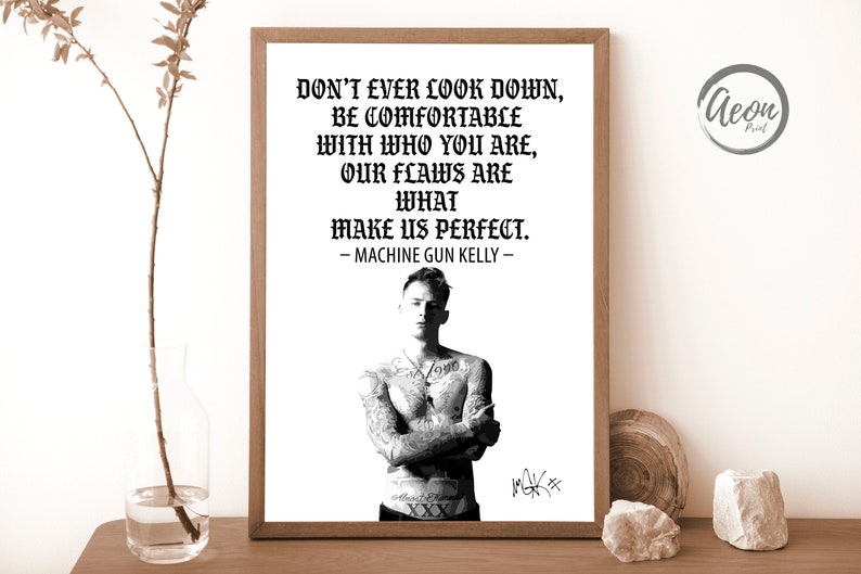 MGK Quote _ Wall Art Printing _ Custom Poster _ Wall Decor _ Printable ...
